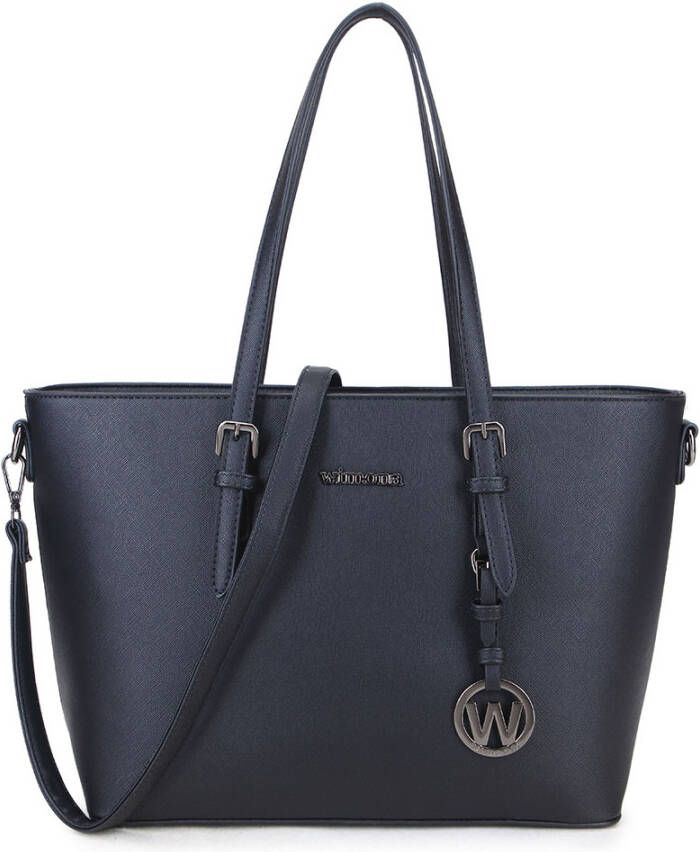 Wimona Kyara Schoudertas black Damestas - Tassenshoponline.nl