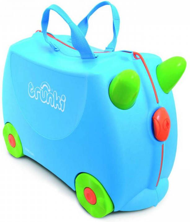 Trunki Ride-on kinder koffer Terrance blauw - Tassenshoponline.nl