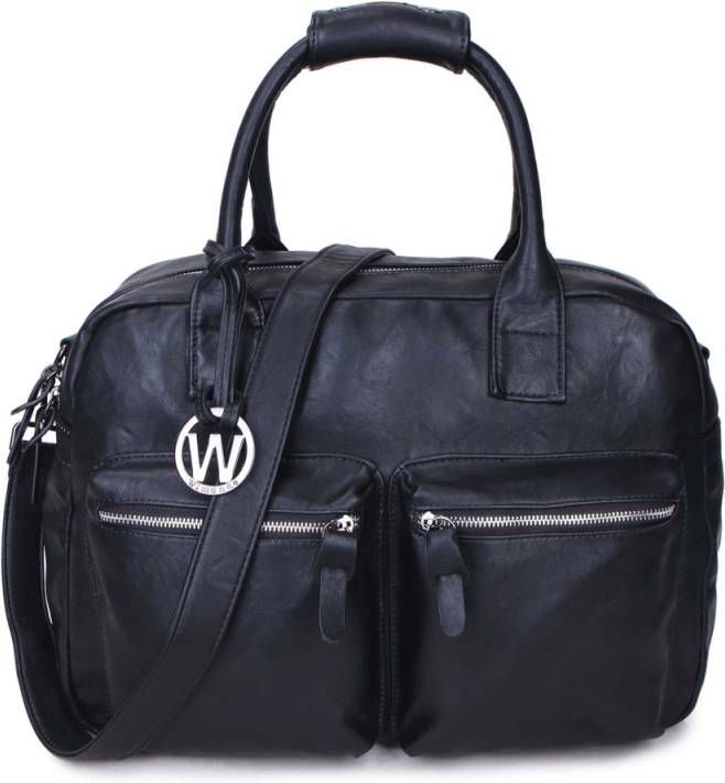 Wimona Alessia Schoudertas black 1107 - Tassenshoponline.nl