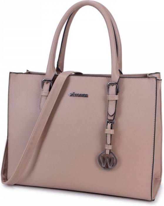Wimona Natalia-One Werktas zand/camel Damestas - Tassenshoponline.nl