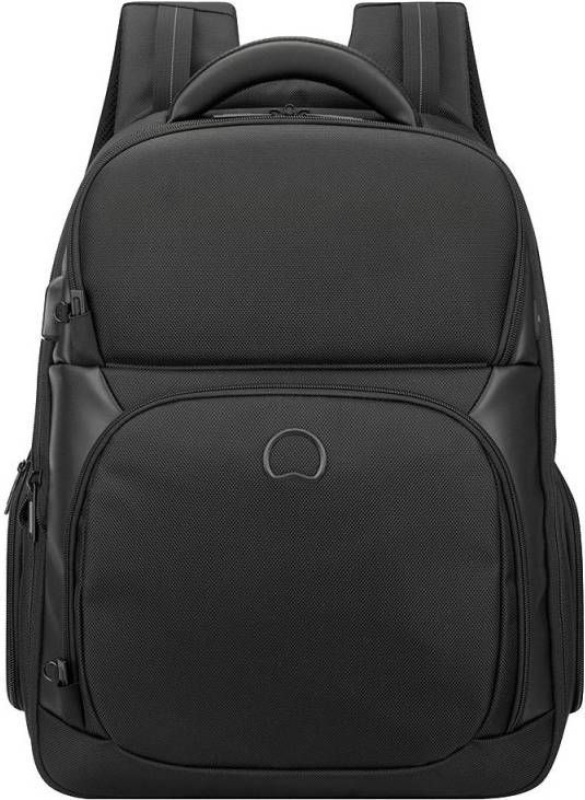 Delsey Quarterback Premium 1-CPT Backpack M 15.6'' Expandable Black ...