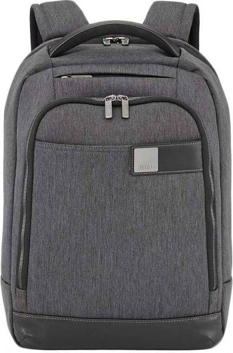 Titan Power Pack 15.6'' Laptop Backpack Slim mixed grey backpack ...