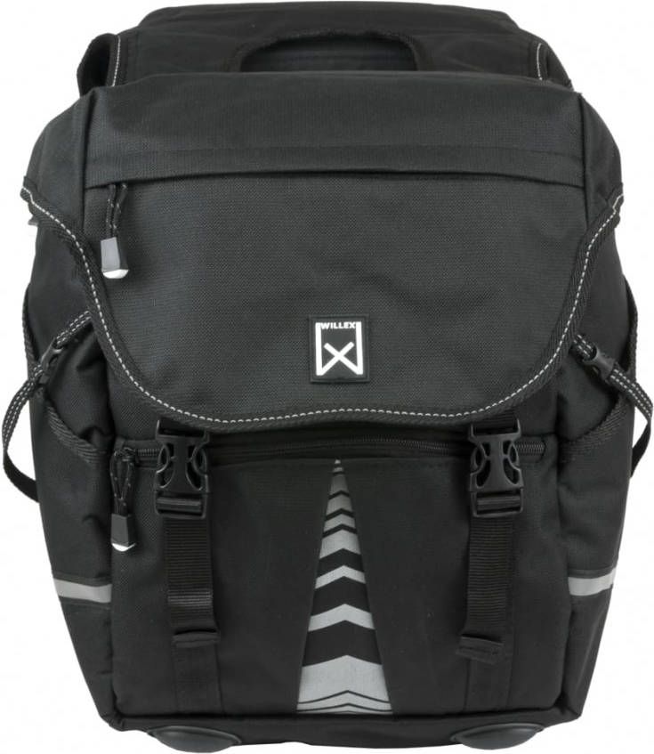 Willex Dubbele bagagetas 1200 28 liter zwart - Tassenshoponline.nl